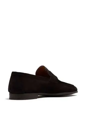 Magnanni Diezma Suede Penny Loafers - Brown