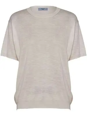 Prada Logo-jacquard Silk Jumper