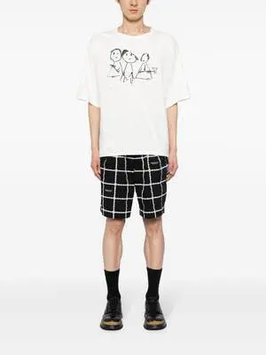 Undercover Logo-print Belted Shorts - Black