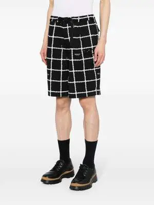 Undercover Logo-print Belted Shorts - Black