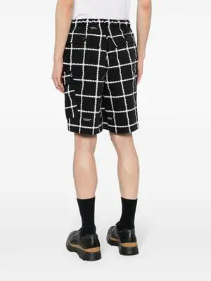 Undercover Logo-print Belted Shorts - Black