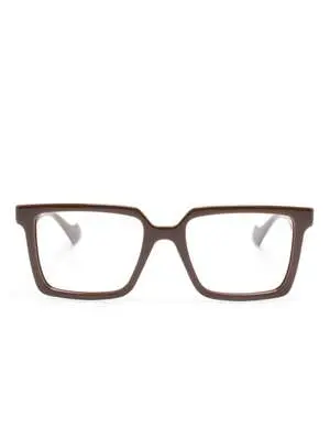 Gucci Gucci Eyewear Square Frame Glasses Brown