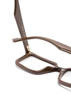 Gucci Square Frame Glasses - Brown