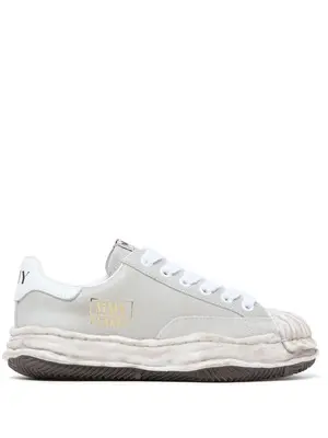 Mihara Yasuhiro Blakey Distressed-effect Leather Sneakers