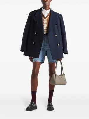 Prada Double-breasted Cotton Blazer