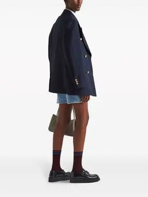 Prada Double-breasted Cotton Blazer