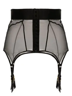 MURMUR Zest Sheer Suspenders Belt - Black