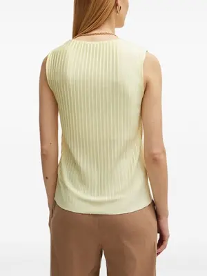 BOSS Plissé V-neck Top