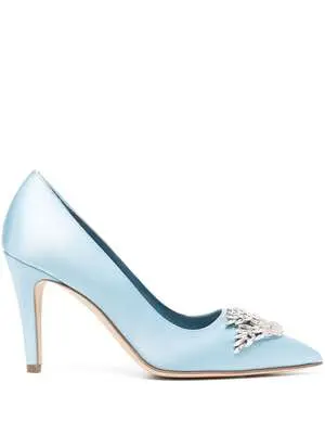 Manolo Blahnik 90mm Palos Pumps - Blue