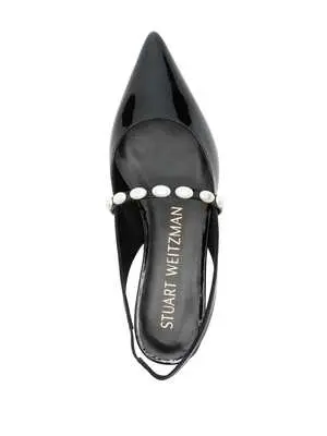 STUART WEITZMAN Patent Leather Mules