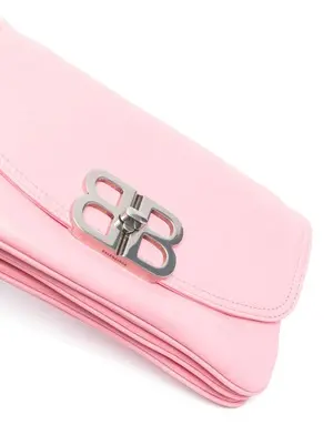 Balenciaga Small Bb Soft Flap Leather Shoulder Bag