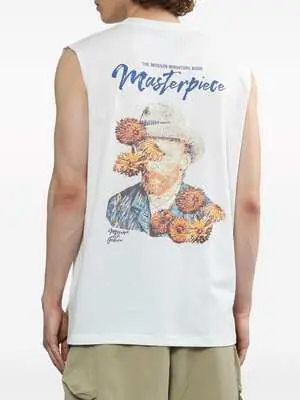 MUSIUM DIV. Van Gogh-print Cotton Vest