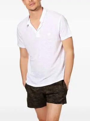 Vilebrequin Pyramid Linen Polo Shirt - White