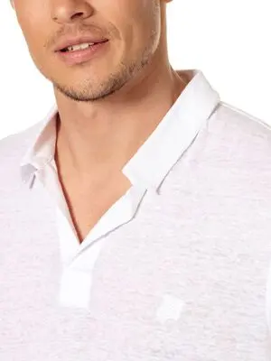 Vilebrequin Pyramid Linen Polo Shirt - White