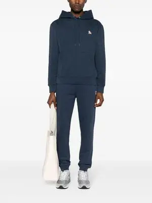 Maison Kitsuné Chillax Fox Cotton Hoodie - Blue