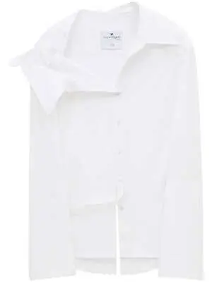 COURREGES Modular Asymmetric Poplin Shirt