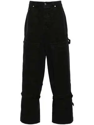 Off-White Strap-detailing Canvas Carpenter Trousers