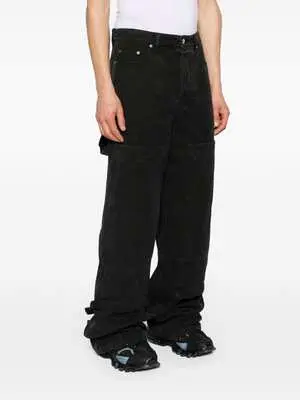 Off-White Strap-detailing Canvas Carpenter Trousers