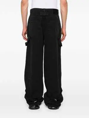 Off-White Strap-detailing Canvas Carpenter Trousers