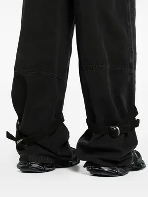 Off-White Strap-detailing Canvas Carpenter Trousers