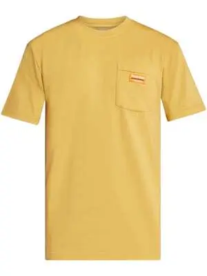 MARKET Logo-patch Cotton T-shirt - Yellow