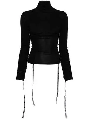 Vetements Logo-strap Roll-neck Top