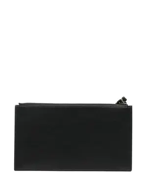 DOUCAL'S Smooth Leather Cardholder - Black