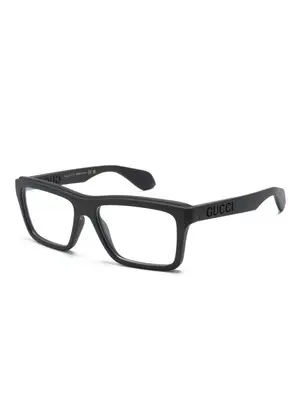 Gucci Logo-engraved Square-frame Glasses