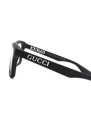 Gucci Logo-engraved Square-frame Glasses