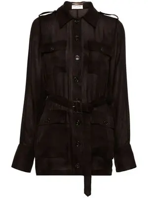 Saint Laurent Belted Cocktail Dresses