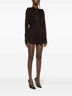 Saint Laurent Saharienne Mini Dress