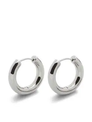 Monica Vinader Small Essential Click Hoop Earrings - Silver