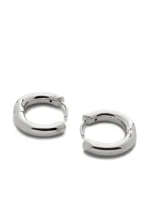 Monica Vinader Small Essential Click Hoop Earrings - Silver