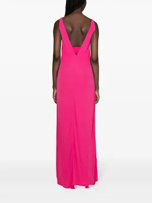 Pinko Cabreo V-neck Maxi Dress
