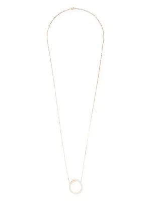 REPOSSI 18kt Rose Gold Antifer Diamond Pendant Necklace - Pink