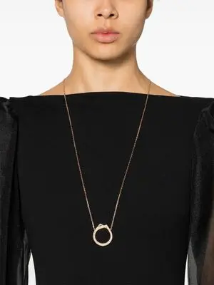 REPOSSI 18kt Rose Gold Antifer Diamond Pendant Necklace