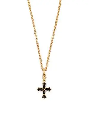 Dolce & Gabbana Cross Pendant Chain Necklace - Gold