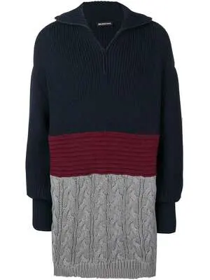 Balenciaga Layered High Neck Sweater