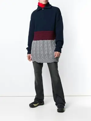 Balenciaga Layered High Neck Sweater