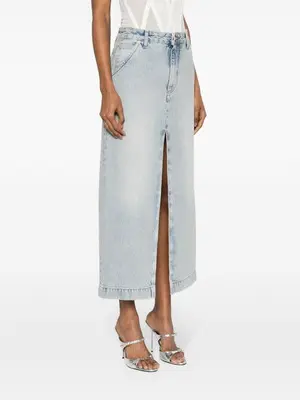 DARKPARK Erika Denim Midi Skirt - Blue