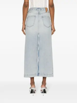 DARKPARK Erika Denim Midi Skirt - Blue