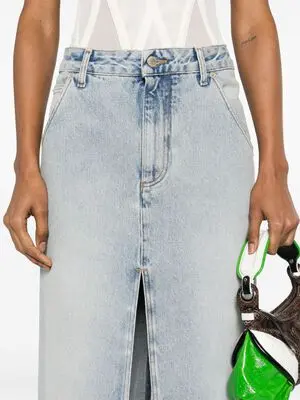 DARKPARK Erika Denim Midi Skirt - Blue
