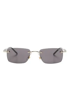 Montblanc Rectangle-frame Sunglasses - Gold