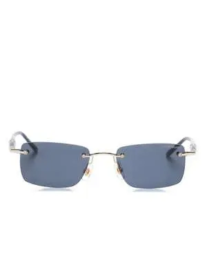 Montblanc Meisterstück Rectangle-frame Sunglasses - Blue