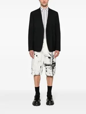 Alexander McQueen Abstract-print Twill Shorts