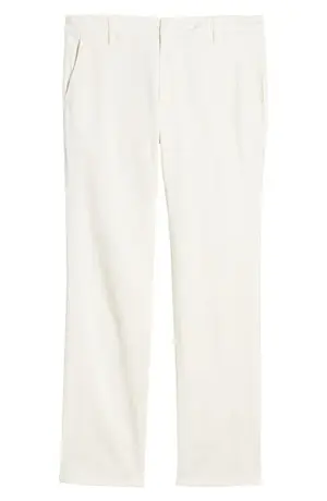 FRAME Slim Fit Stretch Cotton Chinos - White Canvas