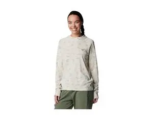 Columbia Pfg Uncharted Hooded Long Sleeve Pullover - Gray