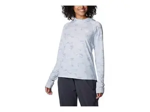 Columbia Pfg Uncharted Hooded Long Sleeve Pullover - Gray