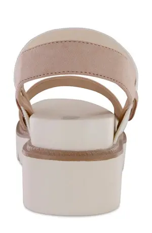 Mia Jene Platform Wedge Sandal - Blush