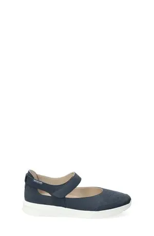 Mephisto Marsia Mary Jane Flat - Jeans Blue Bucksoft
